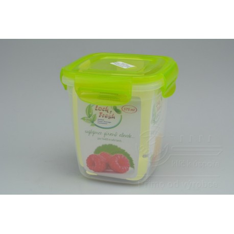 Plastový box na potraviny - 11 x 10 x 10 cm - zelený - 575 ml - NAAU SK
